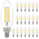 Luxrite 4 Watt (40 Watt Equivalent), B11 LED, Dimmable Light Bulb, E12/Candelabra Base | Wayfair